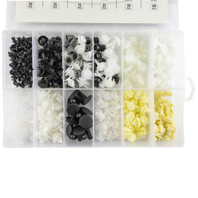 COFFRET DE CLIPS EN PLASTIQUE POUR PEUGEOT / CITROEN 345 PCS
