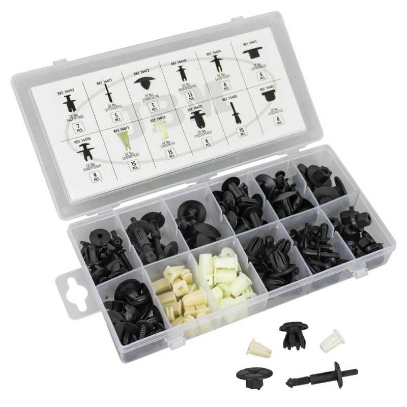 KIT DE 112 CLIPS POUR HABILLAGE INTERIEUR BMW MINI